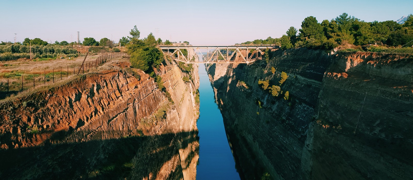 In what country is the Corinth Canal?